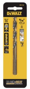 dewalt dw1120 5/16-inch black oxide split point twist drill bit