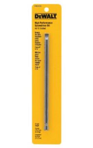 dewalt dw2065 #8 slotted 6-inch power bit, silver