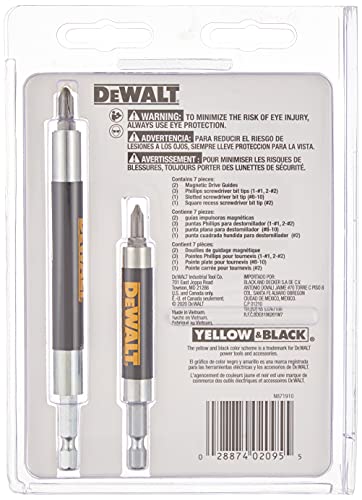 DEWALT Bit Set with Magnetic Drive Guide (DW2095)