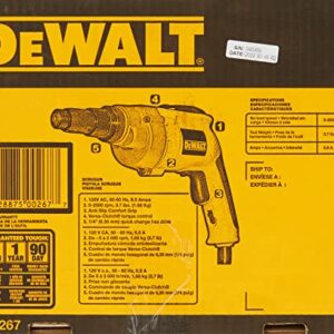 DEWALT Drywall Screw Gun, Variable Speed Reversible, 6.5-Amp (DW267)