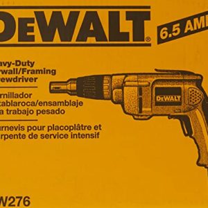 DEWALT Drywall Screw Gun, Variable Speed Reversible, 6.5-Amp (DW276)