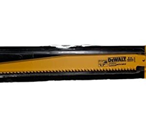 DEWALT Reciprocating Saw Blades, Tapered Back, Bi-Metal, 9-Inch 6-TPI, 5-Pack (DW4803)