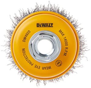 dewalt wire cup brush, crimped, 3-inch (dw4920)