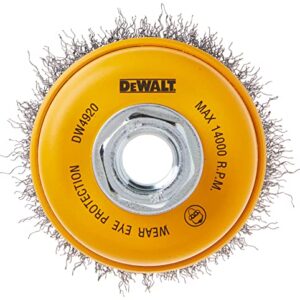 DEWALT Wire Cup Brush, Crimped, 3-Inch (DW4920)