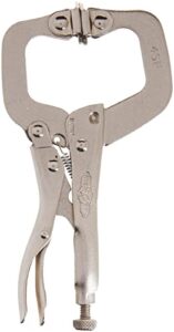 irwin vise-grip c clamp, locking with swivel pads, 4-inch (165)