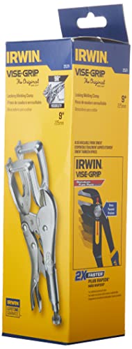 IRWIN VISE-GRIP Locking Pliers, Welding Clamp, 9-Inch (25ZR)