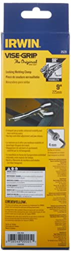 IRWIN VISE-GRIP Locking Pliers, Welding Clamp, 9-Inch (25ZR)