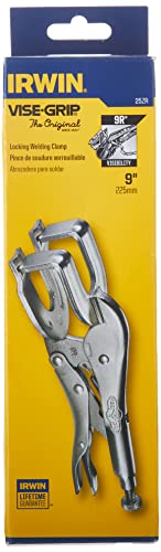 IRWIN VISE-GRIP Locking Pliers, Welding Clamp, 9-Inch (25ZR)