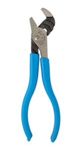 channellock 424 straight jaw tongue & groove pliers, 4.5-inch | 1/2-inch jaw capacity | 3 adjustments | forged high-carbon u.s. steel | 90° teeth grip in both directions | made in usa, polished steel