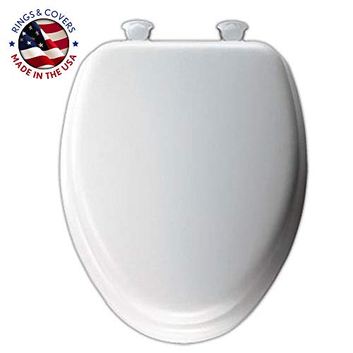 Mayfair 113EC 000 Soft Toilet Seat, 1 Pack Elongated, White