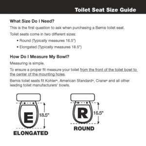 Mayfair Shell Sculptured Molded Wood Toilet Seat Featuring Easy Clean & Change Hinges and STA-TITE Seat Fastening System, Round, White, 22ECA 000