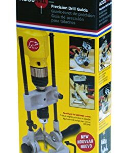 General Tools 36/37 Precision Drill Guide For 3/8-Inch or 1/2-Inch Power Drills, Portable & Lightweight, Folds Flat for Storage, Silver