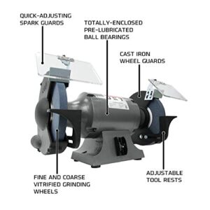 JET 10-Inch Bench Grinder, 1725 RPM, 115V (JBG-10A)