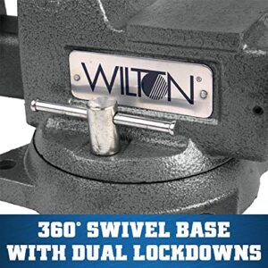 WILTON 744 Mechanics Bench Vise, 4' Jaw Width, 4-1/2' Jaw Opening (21300)