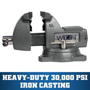 WILTON 744 Mechanics Bench Vise, 4' Jaw Width, 4-1/2' Jaw Opening (21300)