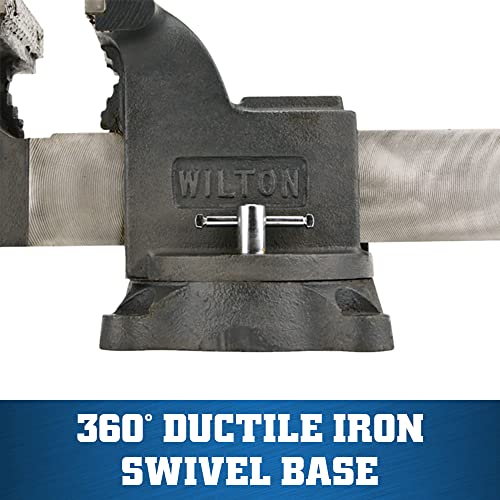 WILTON WS5 Shop Bench Vise, 5' Jaw Width, 5' Max Jaw Opening (63301)