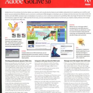 Adobe GoLive 5.0 Upgrade [Old Version]