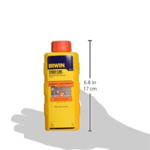 IRWIN Tools STRAIT-LINE High-Visibility Marking Chalk, 8-ounce, Orange (64905ZR)