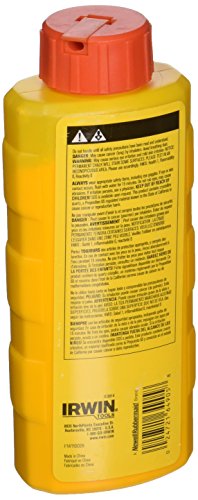 IRWIN Tools STRAIT-LINE High-Visibility Marking Chalk, 8-ounce, Orange (64905ZR)