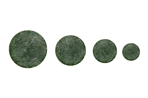 Shepherd Hardware 9423 Self-Adhesive Felt Surface Protection Pads, Assorted Sizes, 46-Count, Green