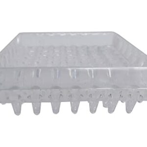 Shepherd Hardware 9083 1-7/8-Inch Spiked Furniture Cup, Clear Plastic, 4-Pack