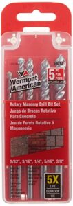 vermont american 14012 5 piece masonry drill bit set