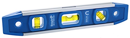 Empire 581-9 9-Inch Dark Blue Aluminum-Sided Dark Blue Torpedo Level with Overhead Viewing Slot