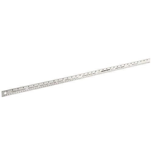 Great Neck Mayes 10189 36 Inch Aluminum Yardstick, Lightweight Straight Edge Ruler for Construction, Architecture, Drawing, and Engineering, Accurate and Straight Edge Measuring