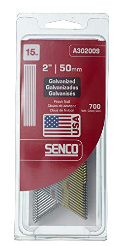 Senco A302009 15-Gauge x 2-Inch Electro Galvanized Finish Nail