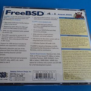 FreeBSD 4.1 A Full 4.4 BSD Lite Based 32 Bit Operating System 4 CDs