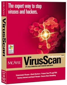 mcafee virusscan professional 6.0