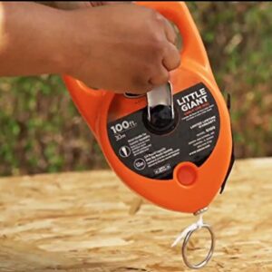 Keson G130 Giant Chalk Line Reel, 24-Ounce Chalk Capacity, 130-Foot