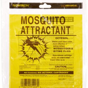 Flowtron MA-1000-6 Octenol Mosquito Attractant Cartridges, 6-Pack