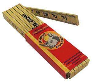 rhino rulers folding modular brick spacing ruler 6' length - 55120