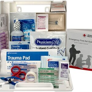 First Aid Only 223-U 25-Person Emergency First Aid Kit for Home, Work, and Travel, 107 Pieces