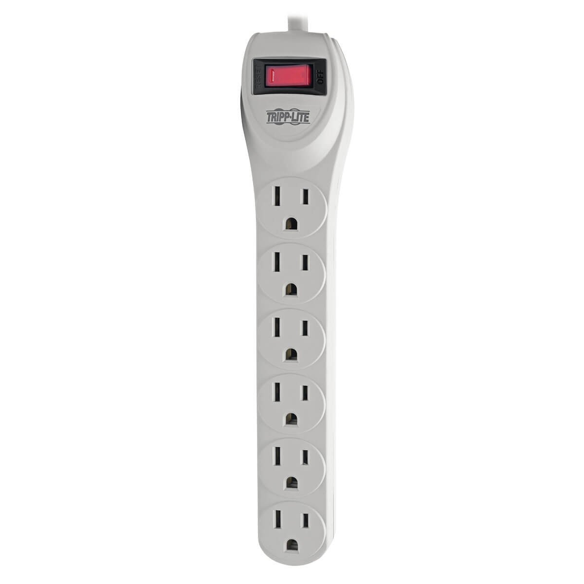 Tripp Lite Protect It! TLP602 Surge Protector 6-Outlet Home Computer 180 Joules