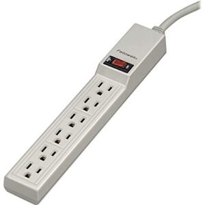 fellowes 99000 economical power strip with 6 outlets