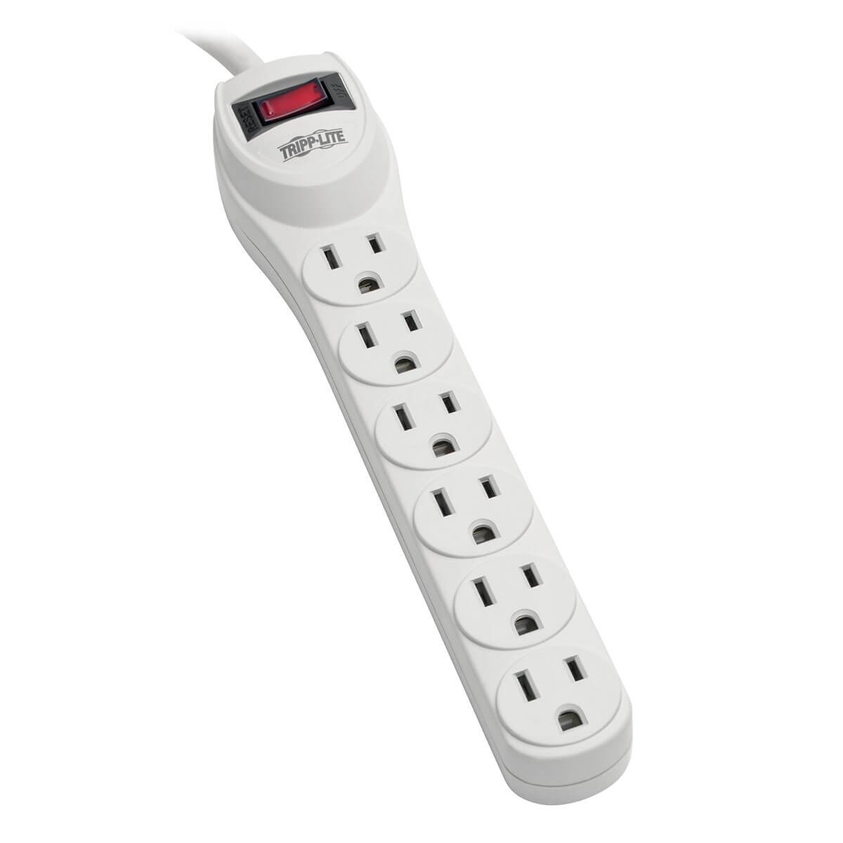 Tripp Lite Protect It! TLP602 Surge Protector 6-Outlet Home Computer 180 Joules