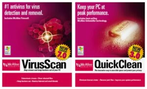 mcafee virusscan 7.0 / mcafee quickclean 3.0