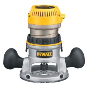 dewalt router, fixed base, 1-3/4-hp, 5/128” per turn, compact and portable, corded (dw616),yellow