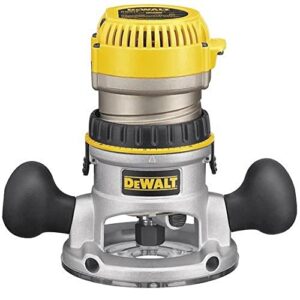 dewalt router, variable speed, fixed base, 2-1/4 hp (dw618k) , yellow