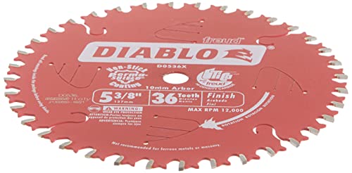 Freud D0536X Diablo 5-3/8-Inch 36 Tooth ATB Finish Cordless Trim Saw Blade