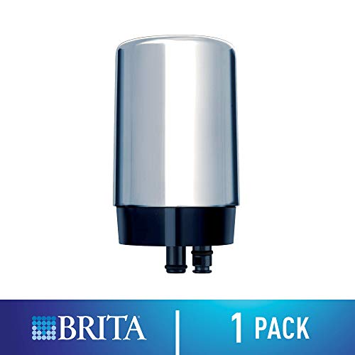 Brita Tap Water Filter, Water Filtration System Replacement Filters For Faucets, Reduces Lead, BPA Free – Chrome, 1 Count