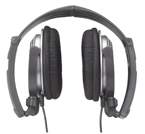 Panasonic Stereo Headphones On Ear Headphones with XBS Port, Integrated Volume Controller and Lightweight Foldable Design - RP-HT227-K (Black & Silver)