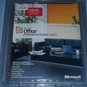 Microsoft Office Professional Edition 2003 Upgrade OLD VERSION