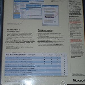 Microsoft Office Professional Edition 2003 Upgrade OLD VERSION