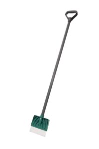 suncast 7" snow and ice scraper with galvanized steel blade, green