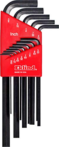 EKLIND 10213 Hex-L Key allen wrench - 13pc set SAE Inch Sizes .050-3/8 Long series