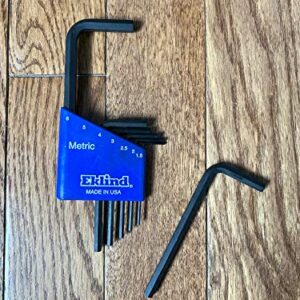 EKLIND 10507 Hex-L Key allen wrench - 7pc set Metric MM sizes 1.5-6 Short series