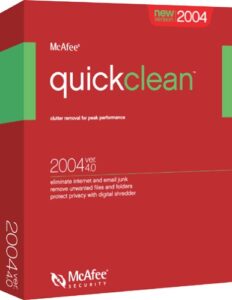 mcafee quickclean v4 0